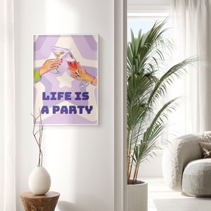 Preppy Bar Cart Prints, Preppy Wall Art, Bar Cart Printable Wall Art ...