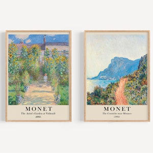 Monet Print Set of 9, Gallery Wall Set, Monet Poster Set, Claude Monet ...
