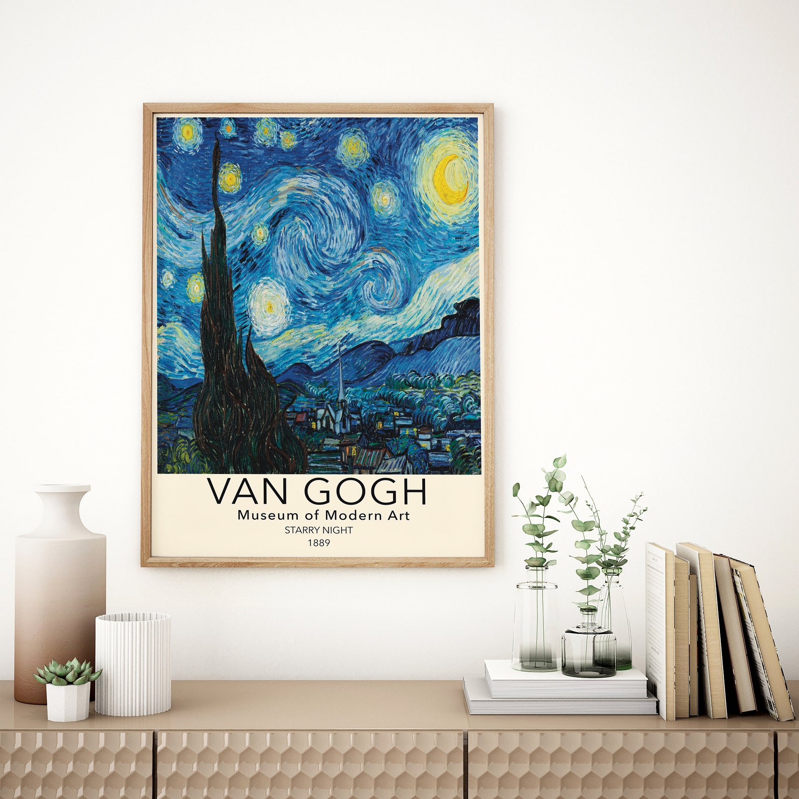 Van Gogh Museum Poster Set 3 Piece Wall Art Van Gogh Print | Etsy