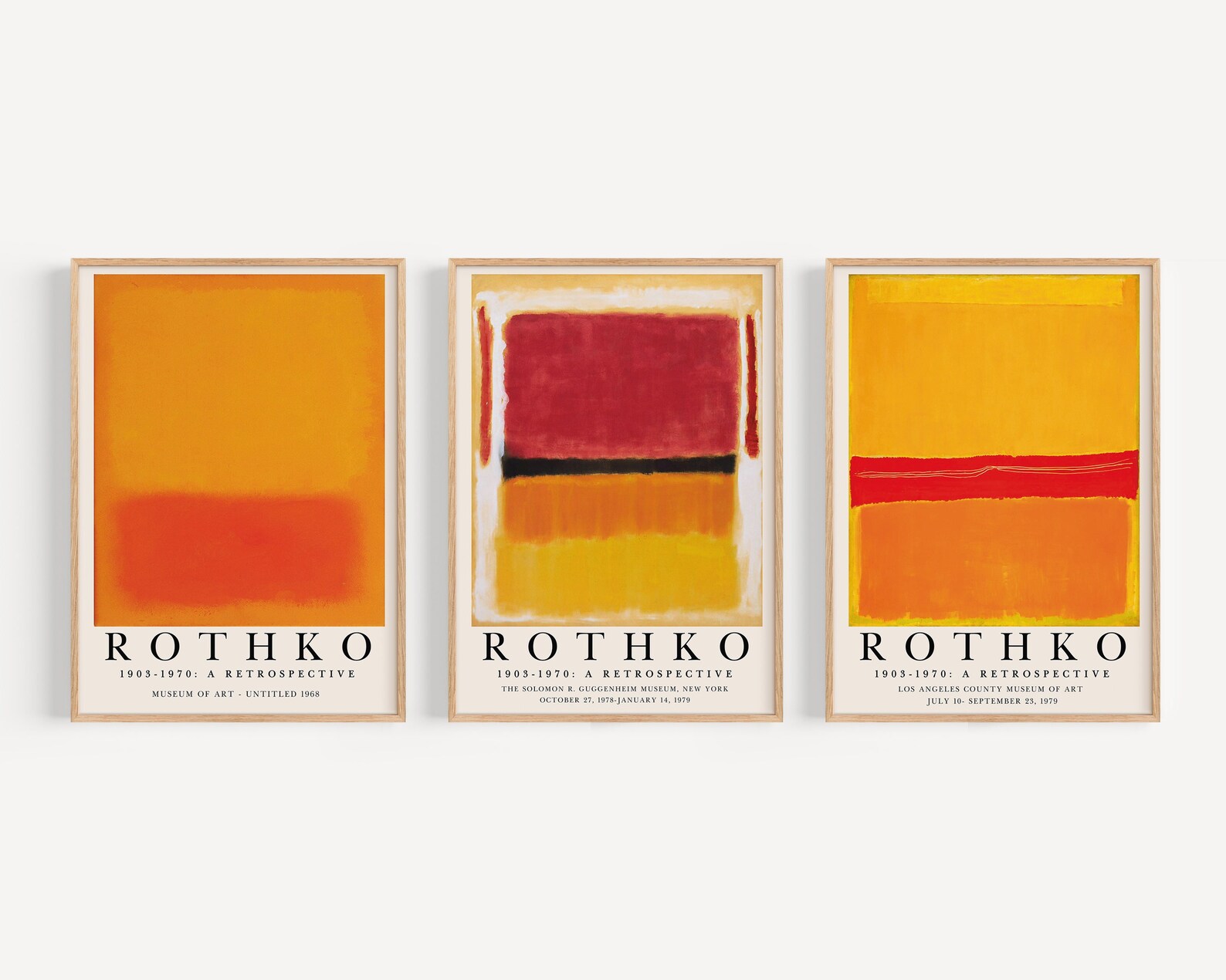 Rothko Print Digital Print Set Rothko Poster Set Mark - Etsy