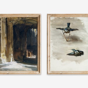 Dark Academia Decor, Dark Academia Prints, Goth Room Decor, Set of 9 ...