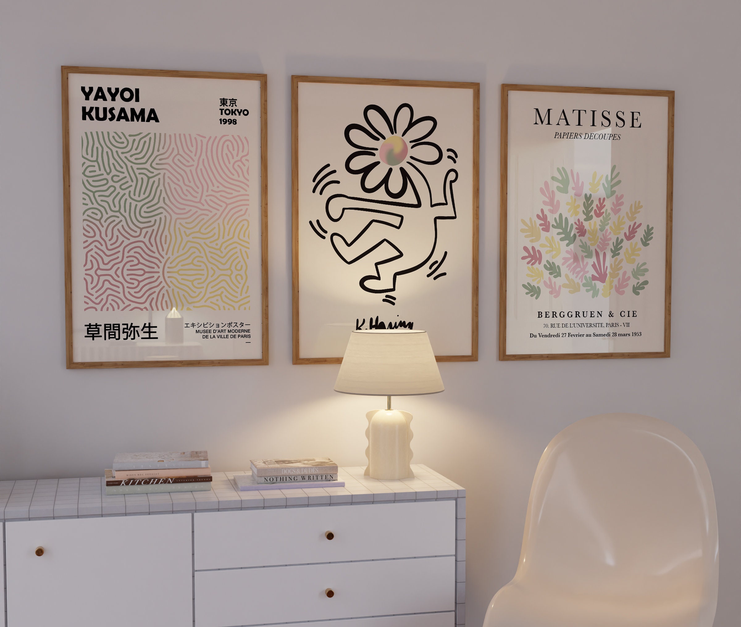 Exhibition Poster Set Gallery Wall Set 3 Piece Wall Art | Etsy