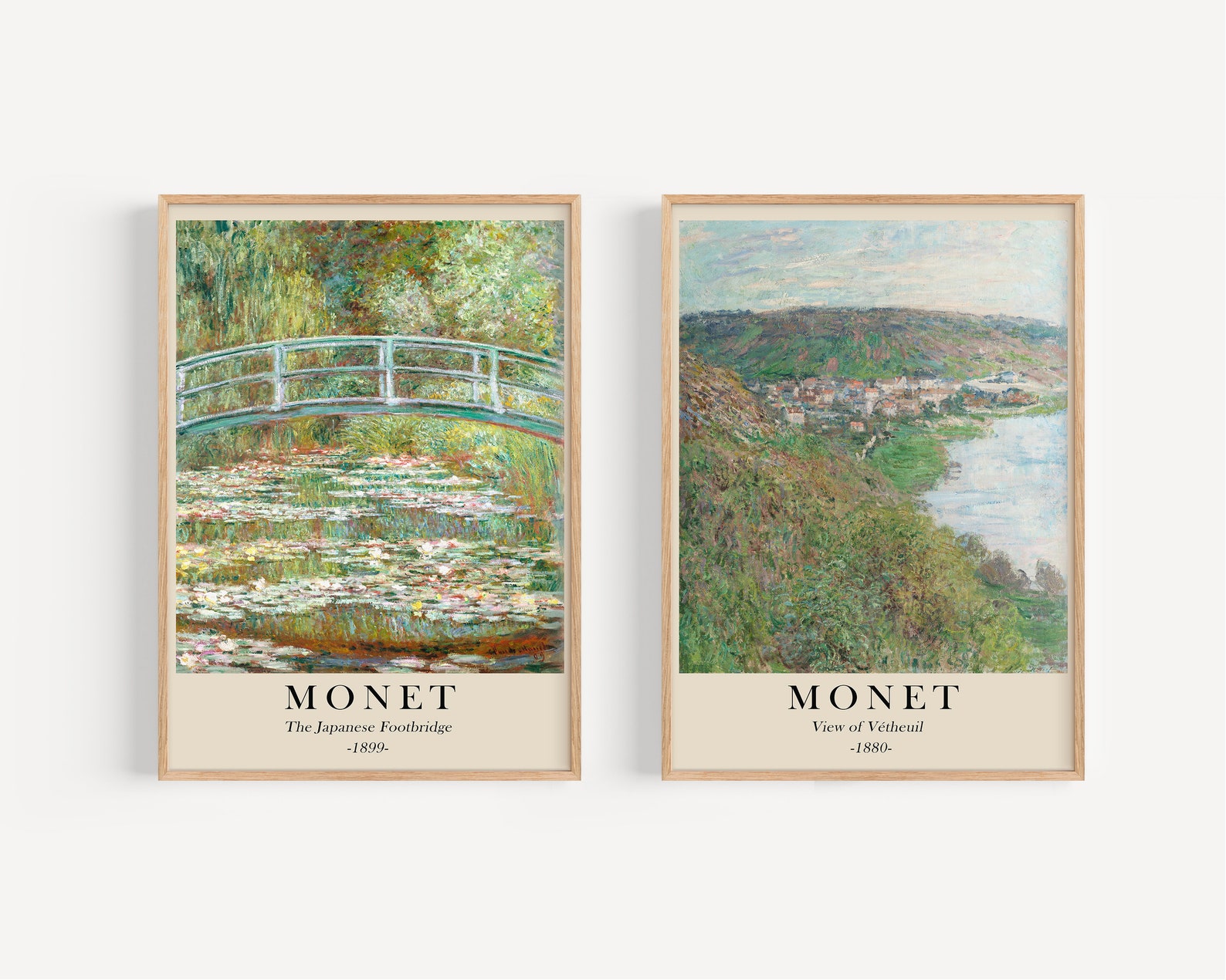 Monet Print Set of 9 Gallery Wall Set Monet Poster Set | Etsy