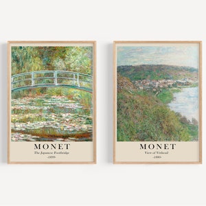 Monet Print Set of 9, Gallery Wall Set, Monet Poster Set, Claude Monet ...
