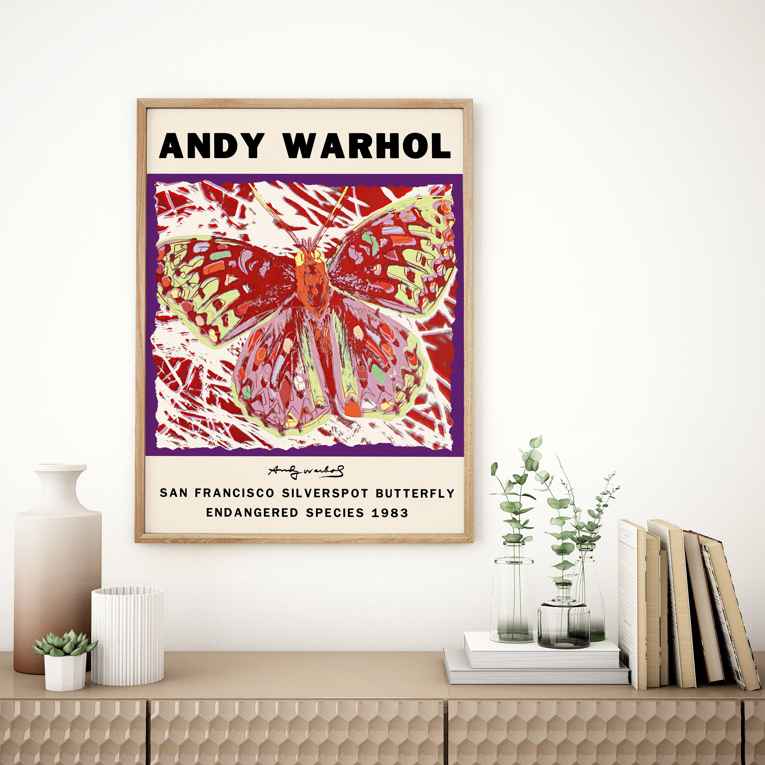 Andy Warhol Print Exhibition Poster Andy Warhol Poster Andy | Etsy