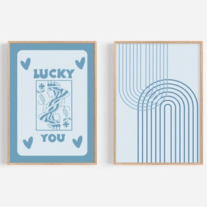 Blue Preppy Wall Art, Preppy Dorm Decor, Light Blue Wall Art, Preppy ...