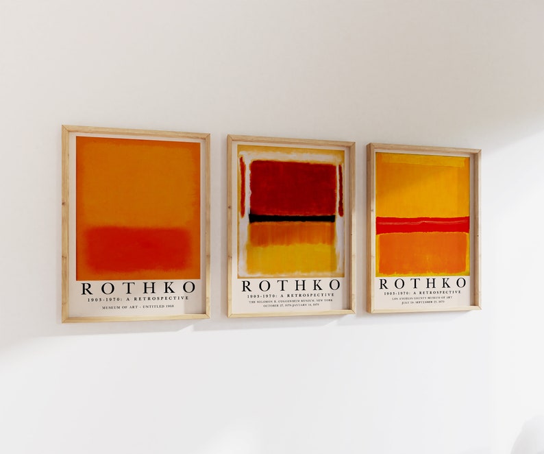 Rothko Print Digital Print Set Rothko Poster Set Mark - Etsy
