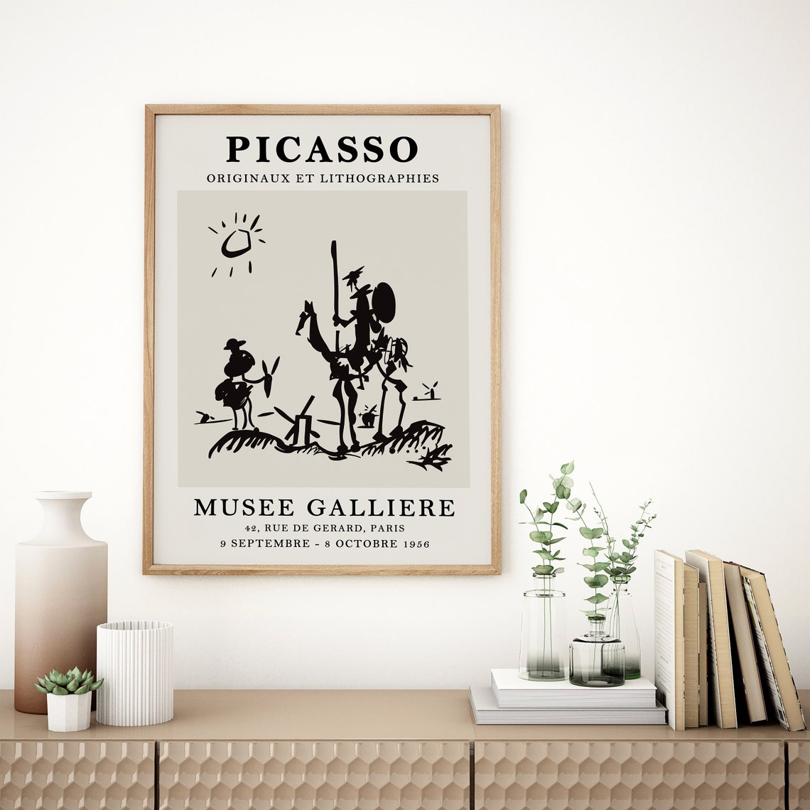 Picasso Poster Don Quixote Poster Picasso Print Exhibition | Etsy