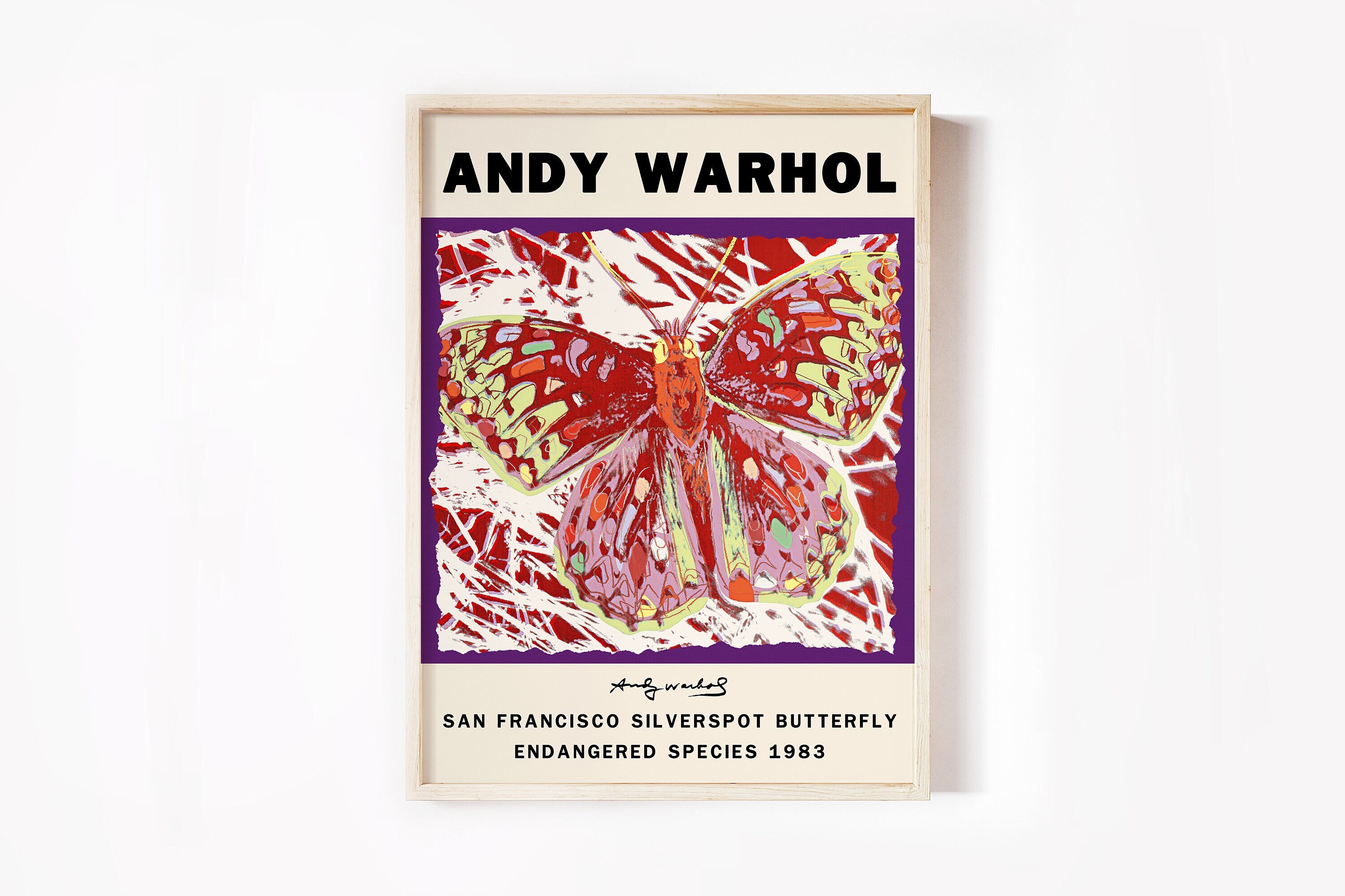 Andy Warhol Print Exhibition Poster Andy Warhol Poster Andy | Etsy