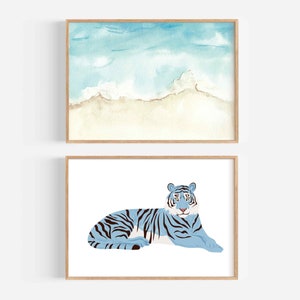 Blue Preppy Wall Art Printable, Preppy Room Decor, Printable Wall Art ...