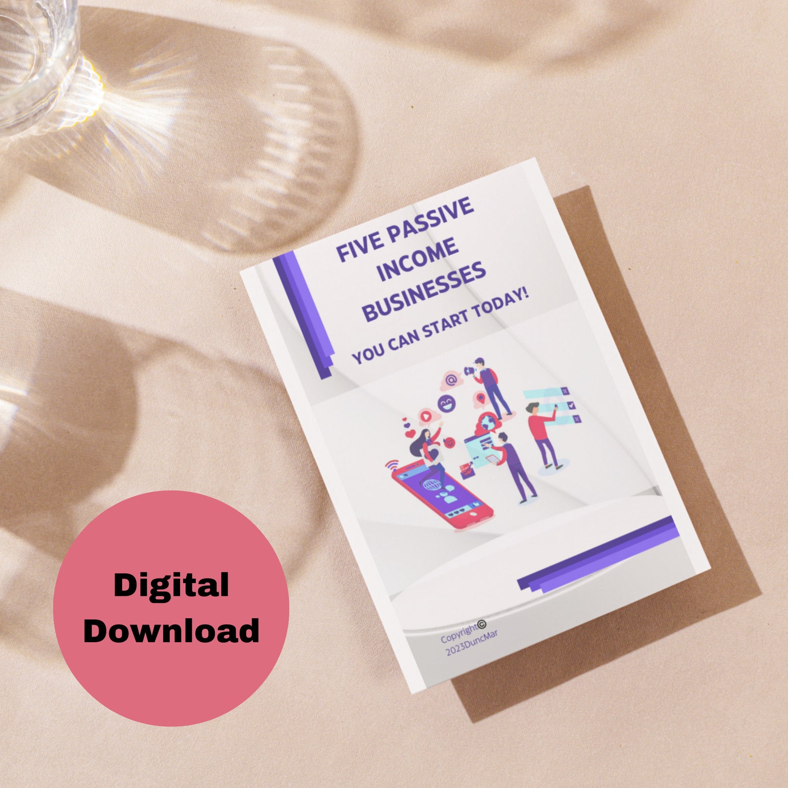 5 Passive Income Business Ideas Digital Download, Ebook, Instant ...