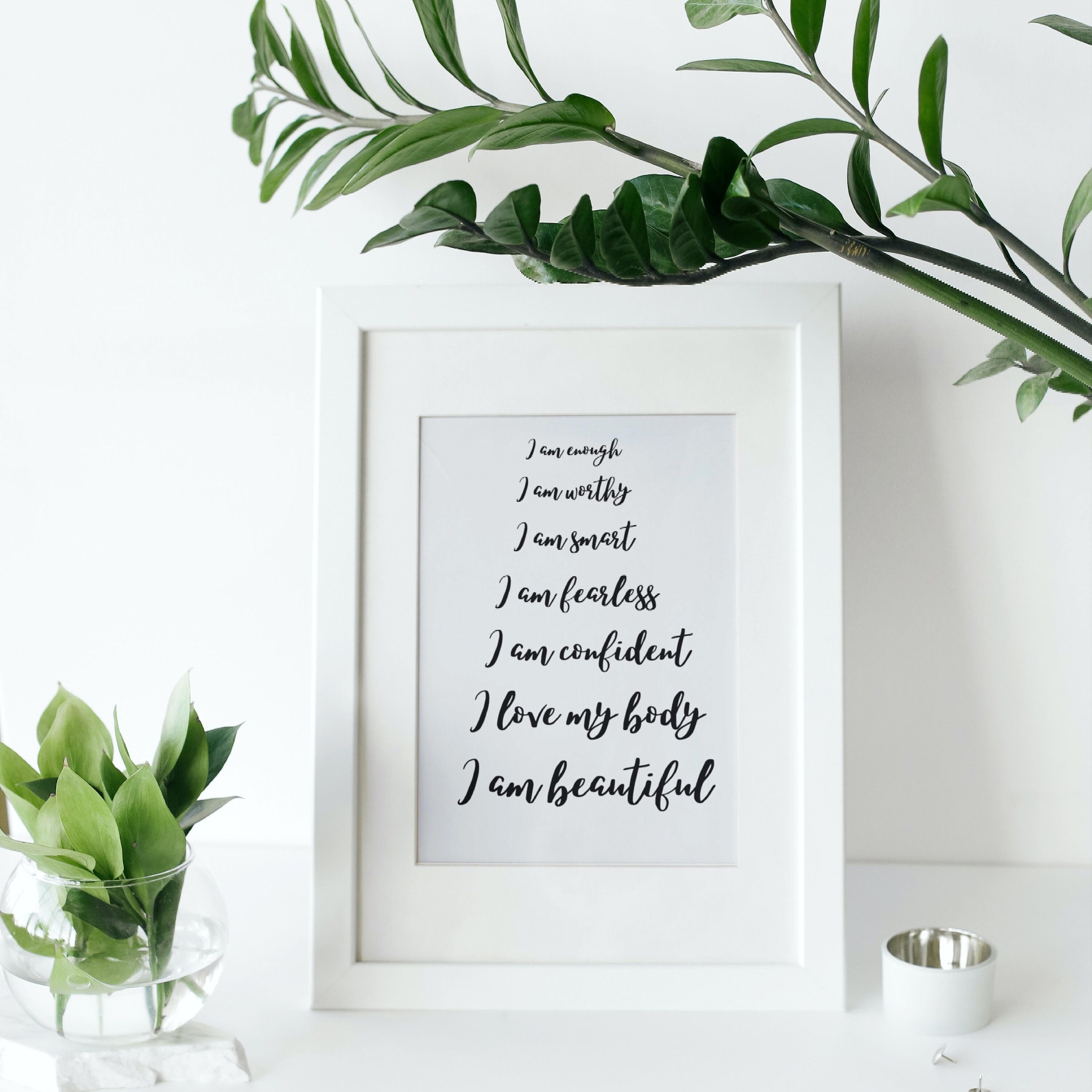 Positive Affirmations, I Am Printable, Daily Affirmation Poster ...
