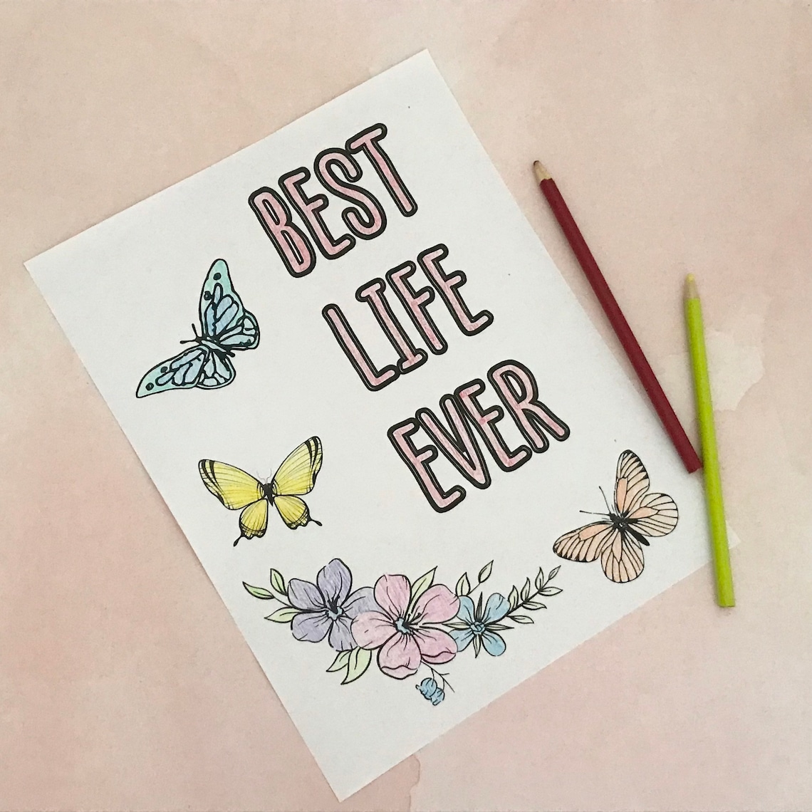 JW Best Life Ever Coloring Page Printable Download JW Kids JW Teens - Etsy