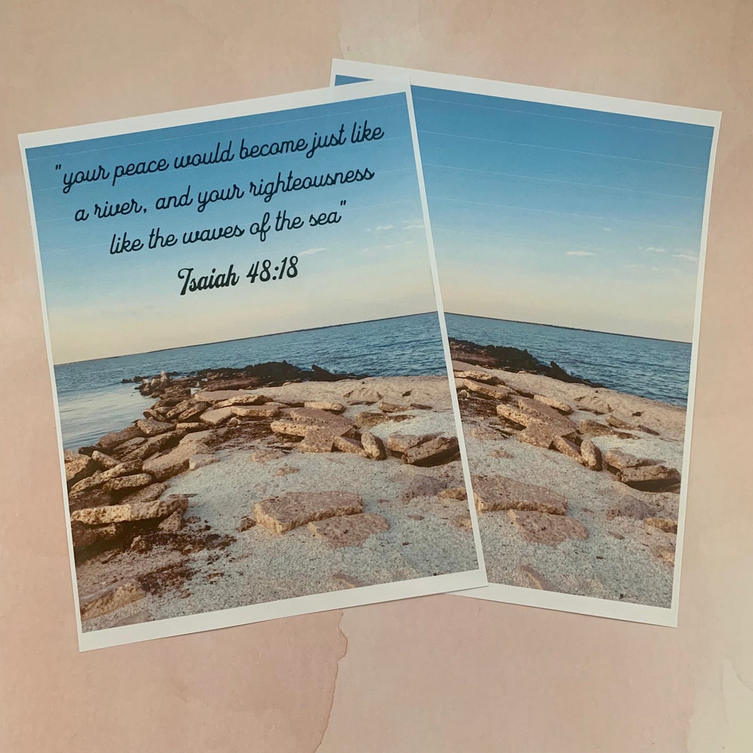 Isaiah 48:18 Wall Art *ENGLISH* Printable Wall Art * Digital Download ...