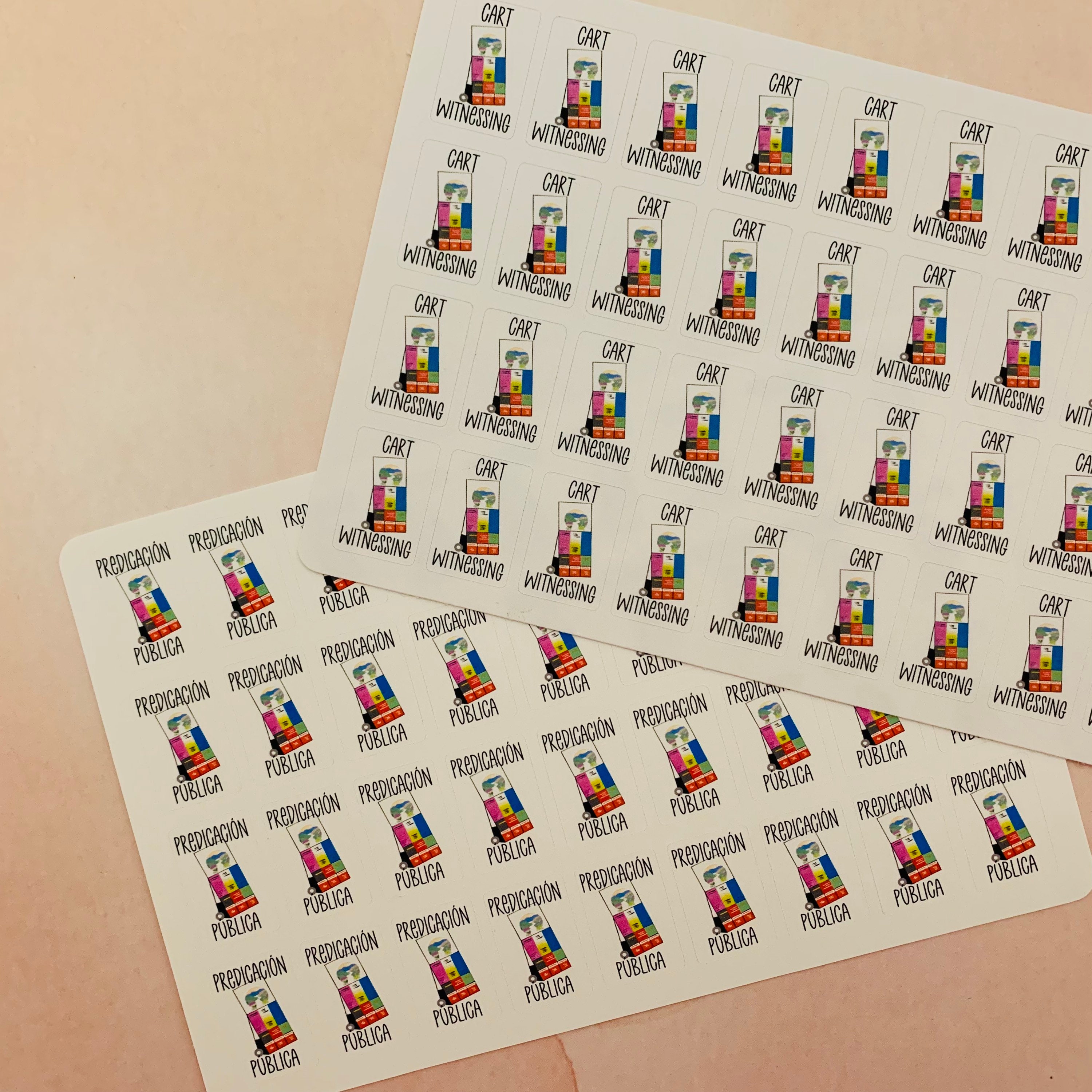 JW Planner Stickers * Cart Witnessing * Early Service * Dots & Banners ...