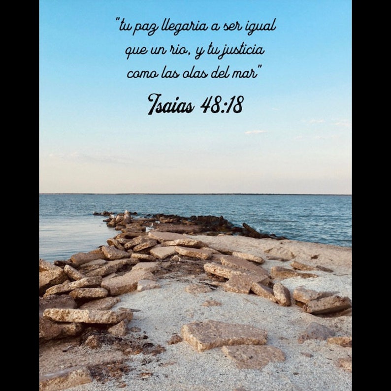 Isaias 48:18 *SPANISH, ESPAÑOL* Imprimible *descargo Digital* Digital ...