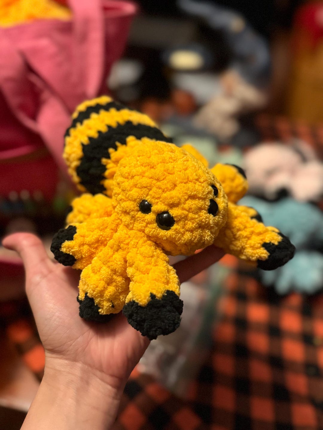 Bumblebee Cuddly Spider Buddy - Etsy