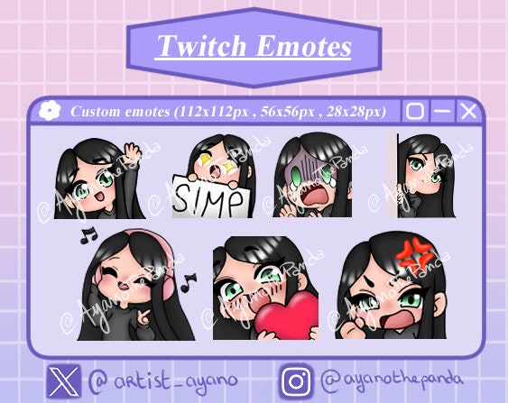 Twitch / Discord Emotes (7 Emotes) - Etsy
