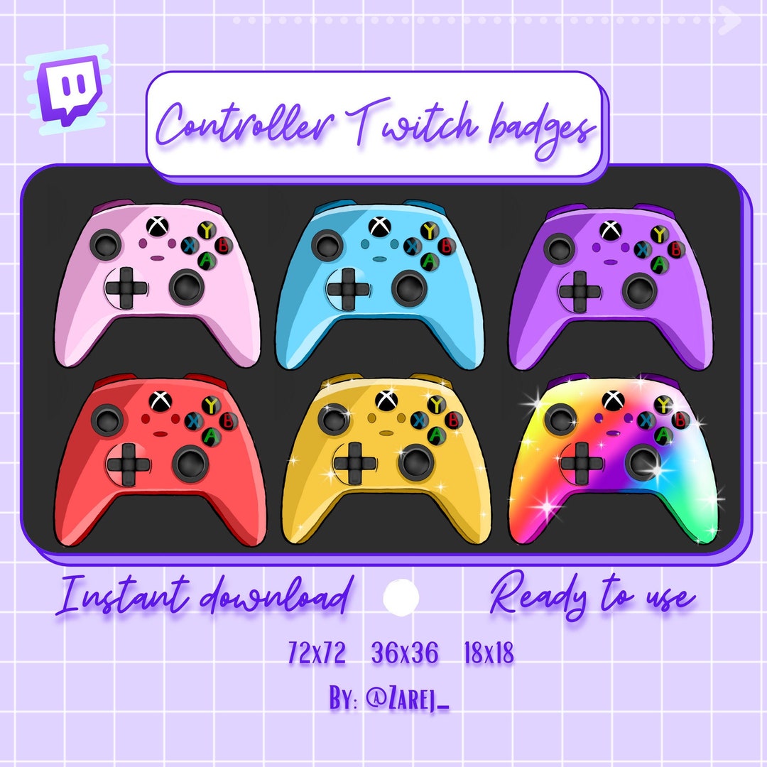 Controller Sub Badges - Etsy