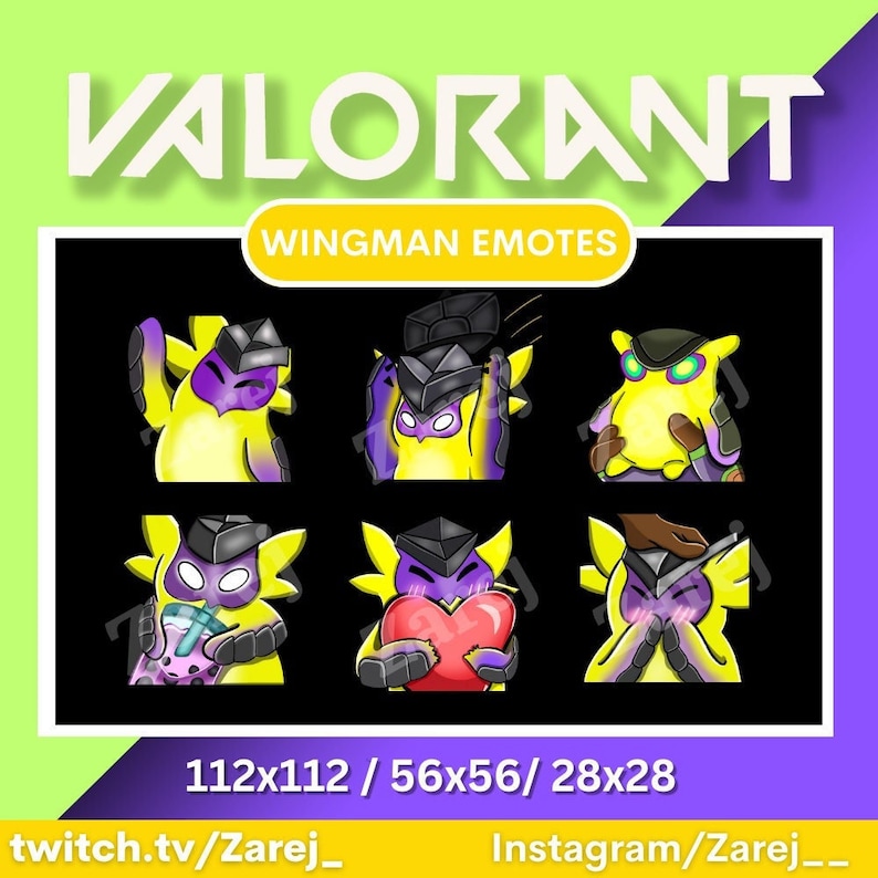 Valorant Gekko Wingman Twitch,kick ,youtube,discord Emotes - Wave,spike ...