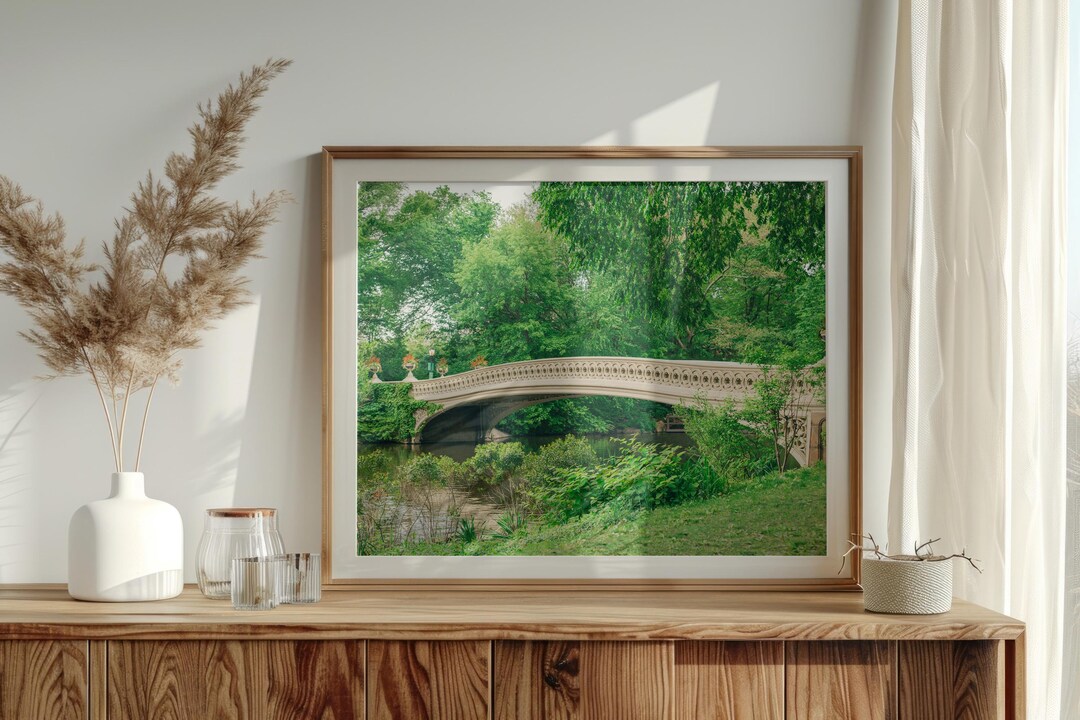 Central Park Wall Art Print NYC Bow Bridge Wall Art Print Download New ...