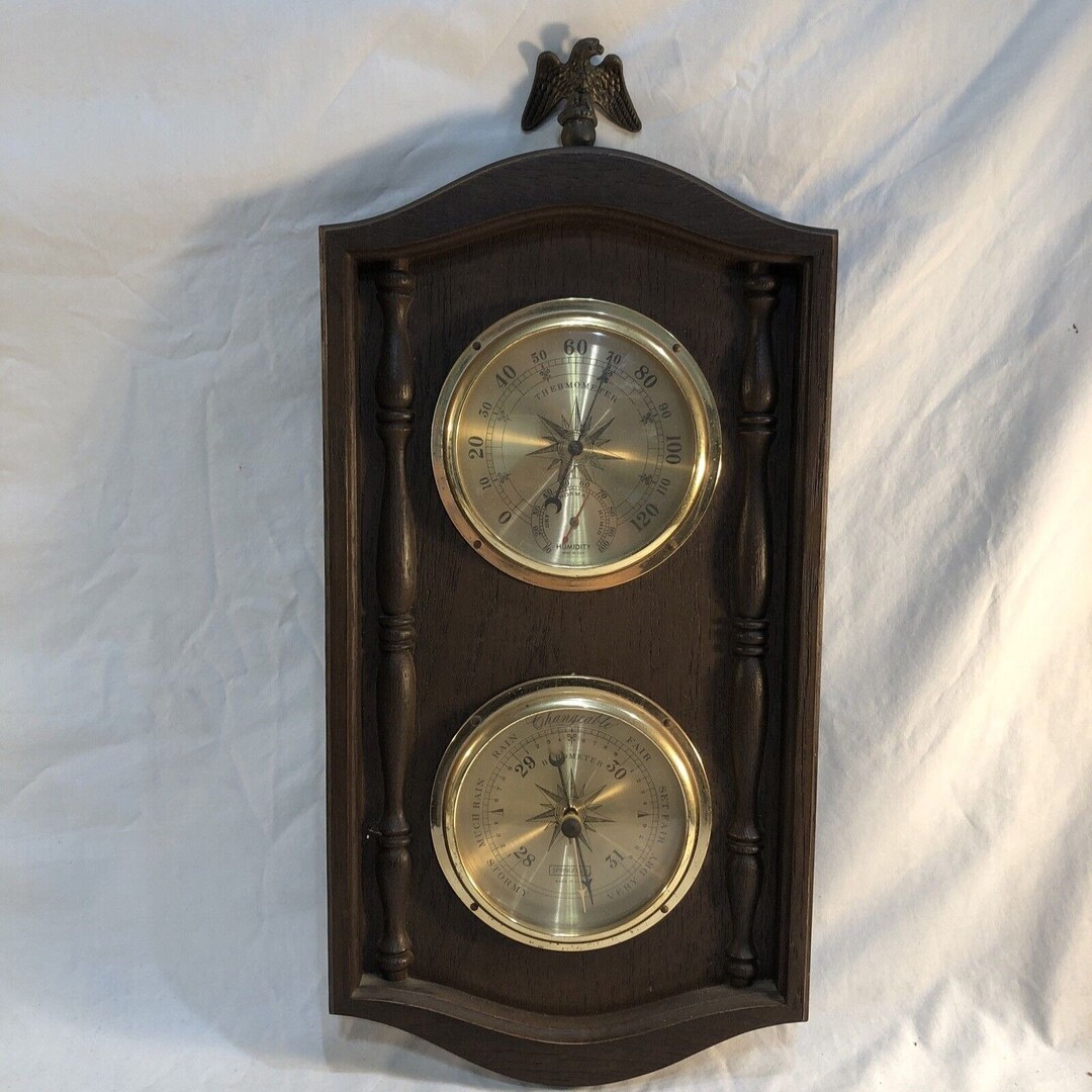 Vintage Springfield Weather Station Barometer Thermometer - Etsy