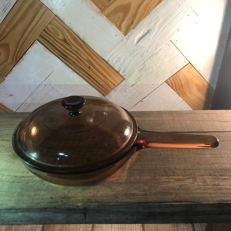 Vintage Corning Ware Pyrex Brown or Amber Visions Glass | Etsy