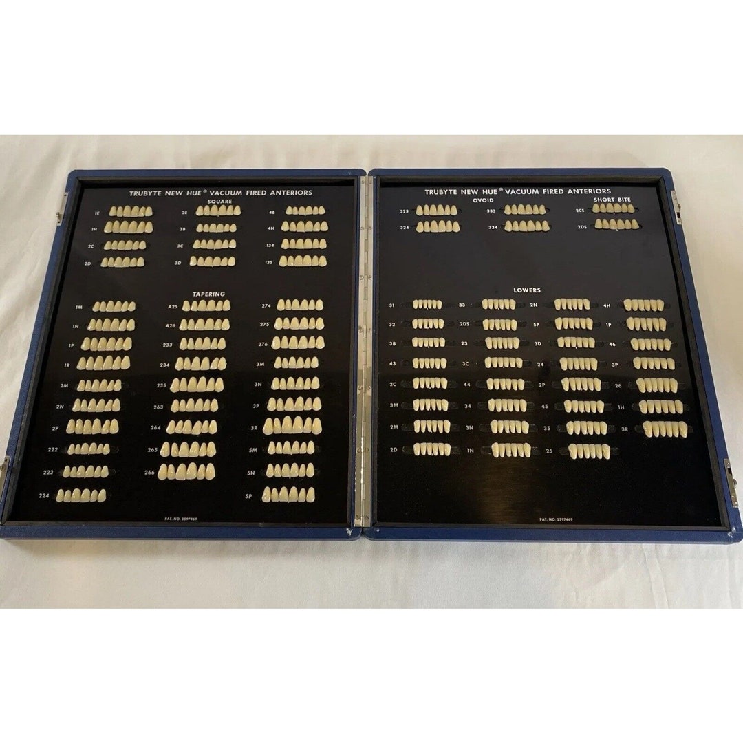 Vintage Mould Guide Trubyte New Hue Teeth Dentists Supply Co of NY ...