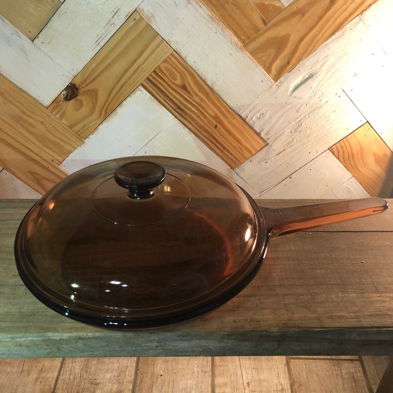 Vintage Corning Ware Pyrex Brown or Amber Visions Glass | Etsy