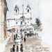 Watercolour Print - Spanish Steps, Rome - Etsy