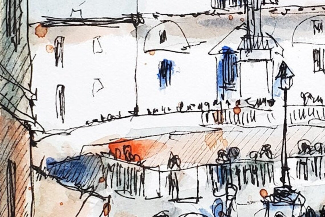 Watercolour Print - Spanish Steps, Rome - Etsy