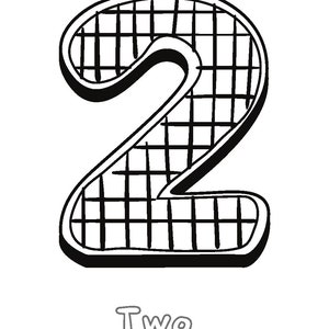 Coloring Pages Numbers 1-10 - Etsy