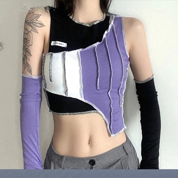 Aesthetic Grunge Crop Top - Etsy