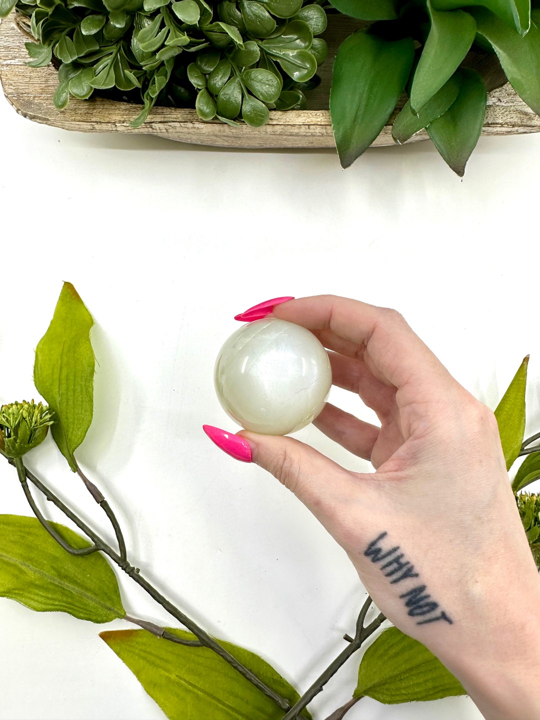 Flashy Zambian Sage Green Moonstone Sphere, Garnierite Sphere, Crystal ...
