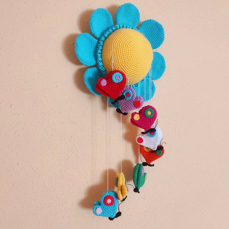 Butterfly Mobile Crochet Pattern: Amigurumi Baby Room Decor (PDF ...