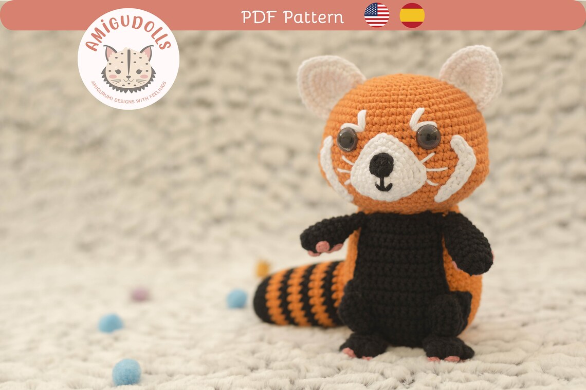 Red Panda Amigurumi Pattern Red Panda Crochet Pattern PDF - Etsy