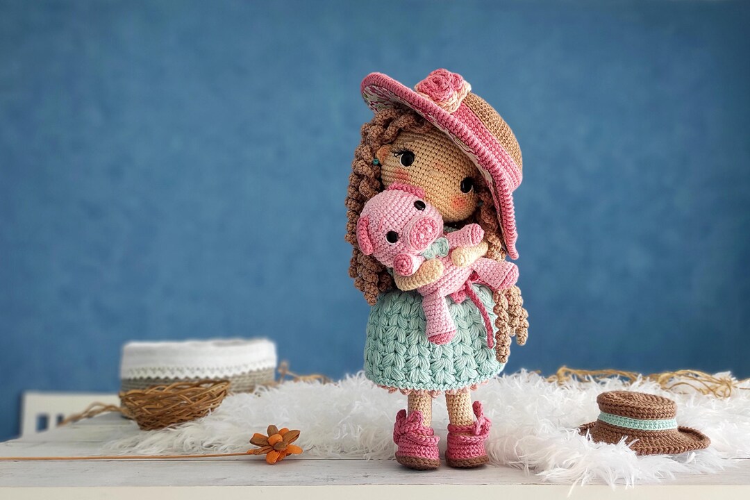 PDF Amigurumi Pattern Isabella and Otto – Romantic-style Articulated ...