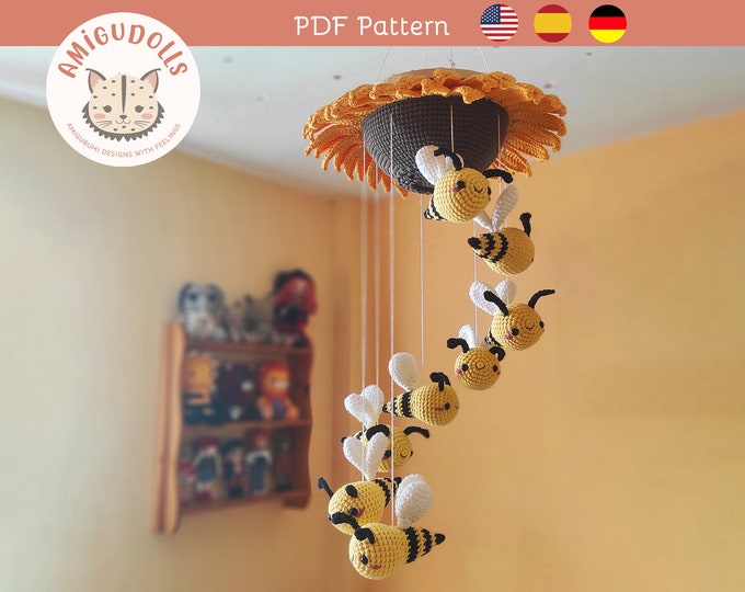 Crochet Animals Bee Hive Knitted Bee Hive Crochet Bee Bee - Etsy