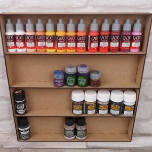 Wall Paint Shelves for Gamesworkshop, Vallejo & Army Painter ...