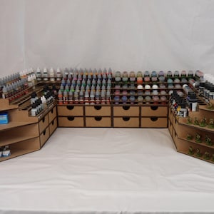 Mega Paint Desk Set With Ends Modular Setup for Warhammer, Citadel ...