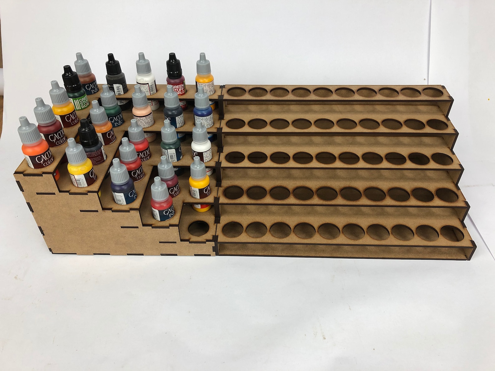 Corner Paint Stand for 25 Citadel Gamesworkshop Paints - 5 Tiered Desk ...