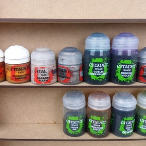 Wall Paint Shelves for Gamesworkshop, Vallejo & Army Painter ...