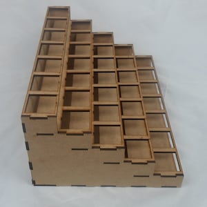 Paint Stand for 35 Revell Aqua Square Paints - 5 Tiered Desk Stand Rack ...