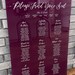 Acrylic Wedding & Event Table Plan Table Seating Plan Acrylic Table ...