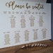 Acrylic Wedding & Event Table Plan Table Seating Plan Acrylic Table ...