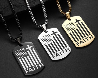 Faith Dog Tag - Etsy