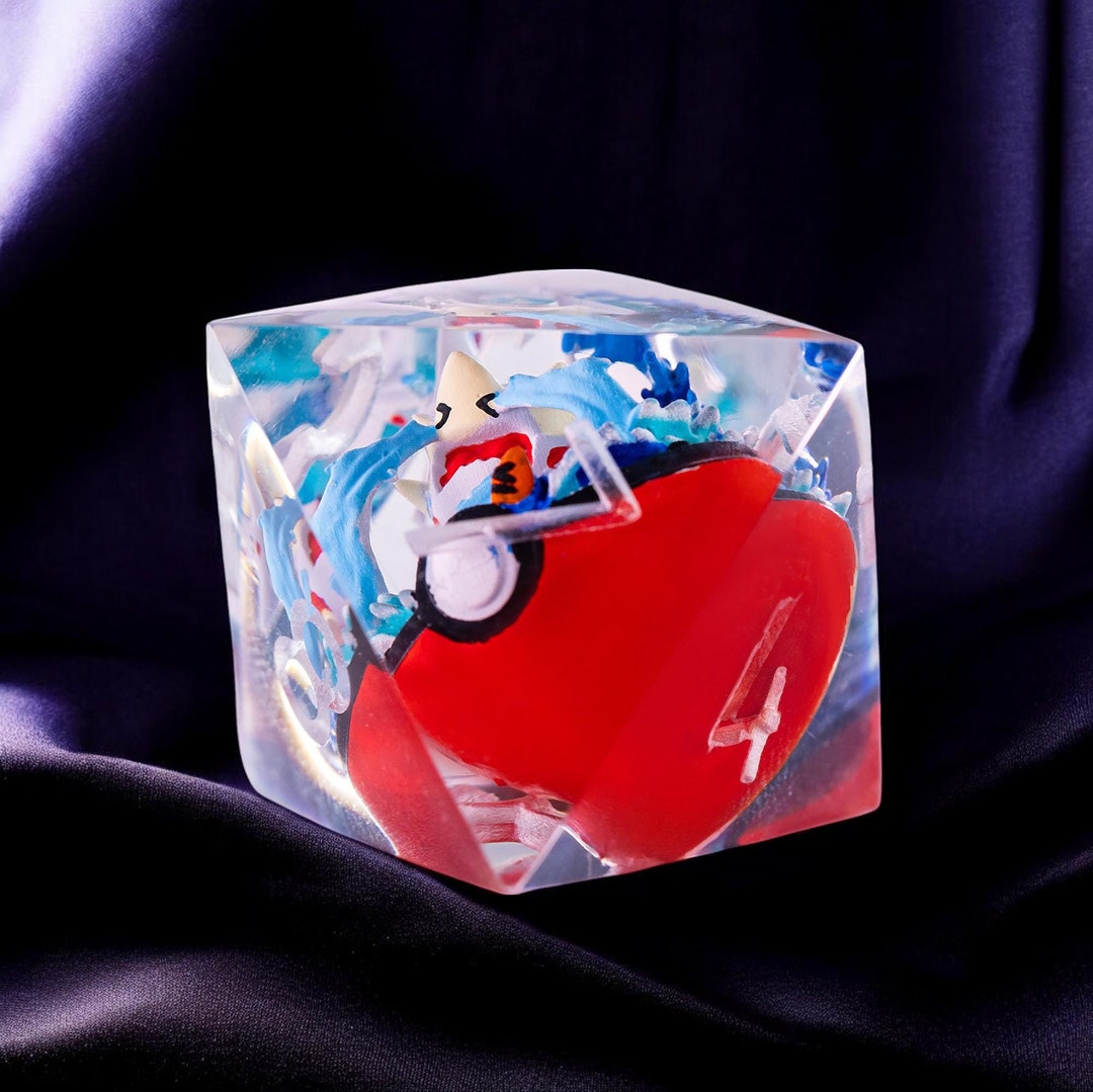 Dice Set Anime, Dice Box Custom,blue Dice, Togepi Dice, Pokemon Dice ...