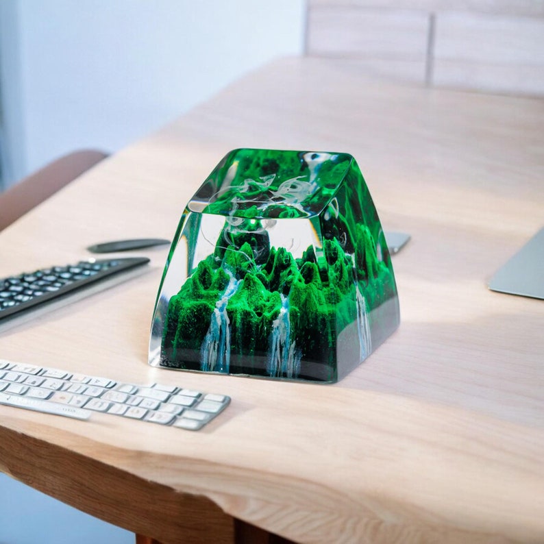Mystery Forest Artisan Keycap, Custom Keycaps, Resin Epoxy Keycap ...