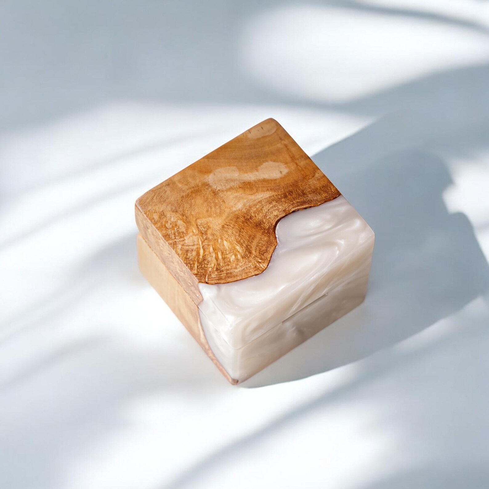 Handmade Wooden Resin Ring Box: Engagement Ring Proposal - Etsy UK