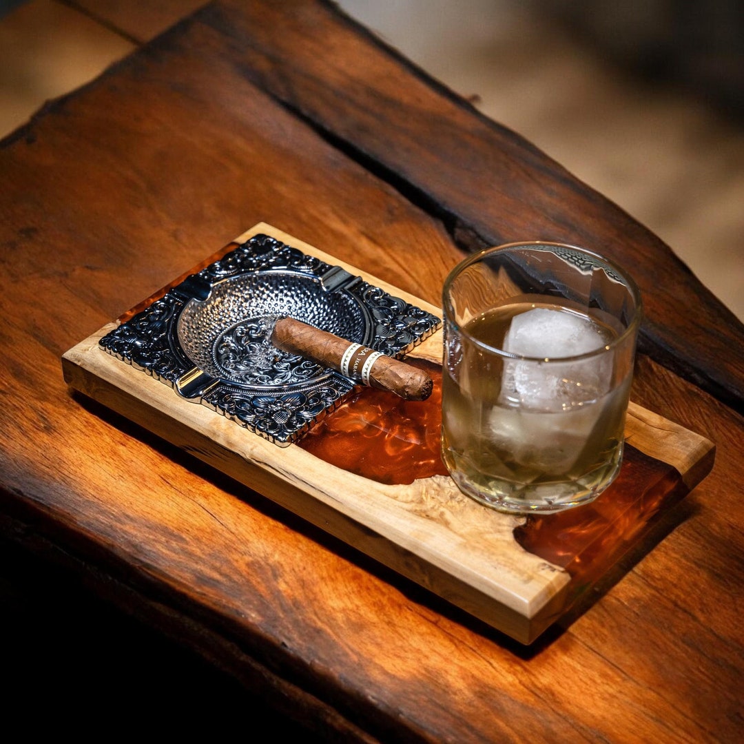 Ashtray Resin Epoxy, Ashtray Resin Handmade, Rolling Tray Handmade ...